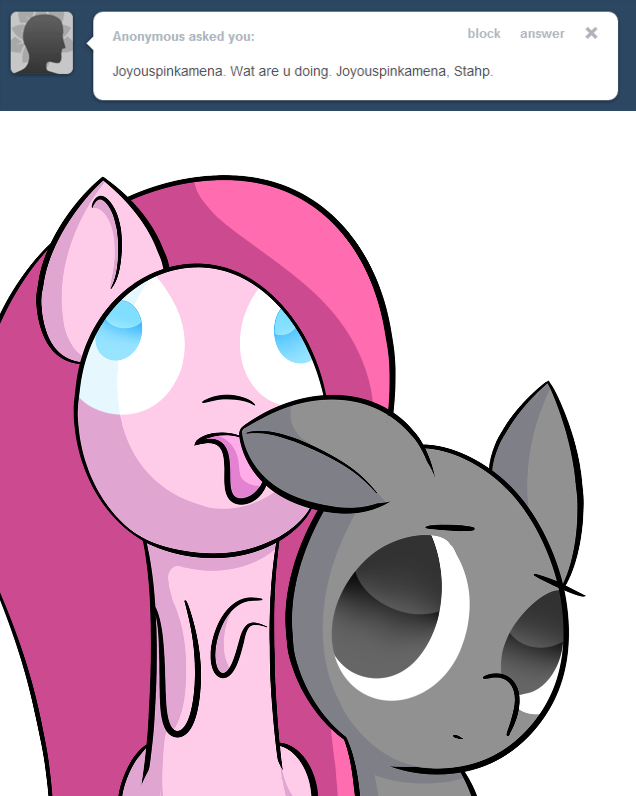 #171418 - safe, anon pony, ask, joyous pinkamena, ponified - Derpibooru
