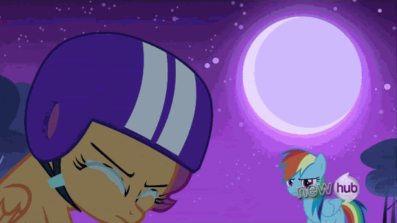 #176977 - animated, crying, edit, edited screencap, hub logo, rainbow ...