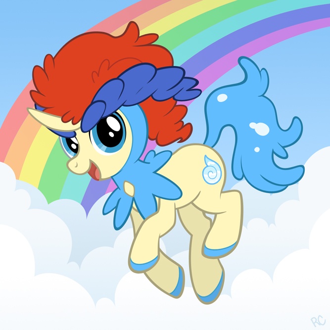 #7744 - safe, artist:pimmy, keldeo, pony, cloud, cloudy, fighting type ...