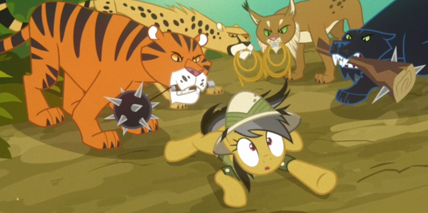 #10673 - safe, screencap, daring do, dotty, big cat, cat, cheetah, lynx ...