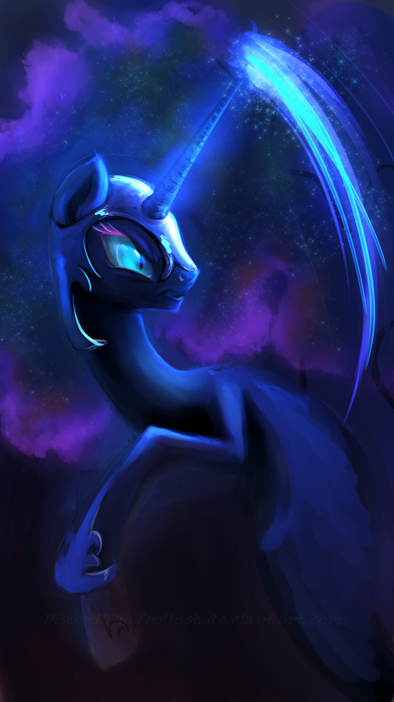 #12379 - safe, artist:discordthetrollest, nightmare moon, alicorn, pony ...