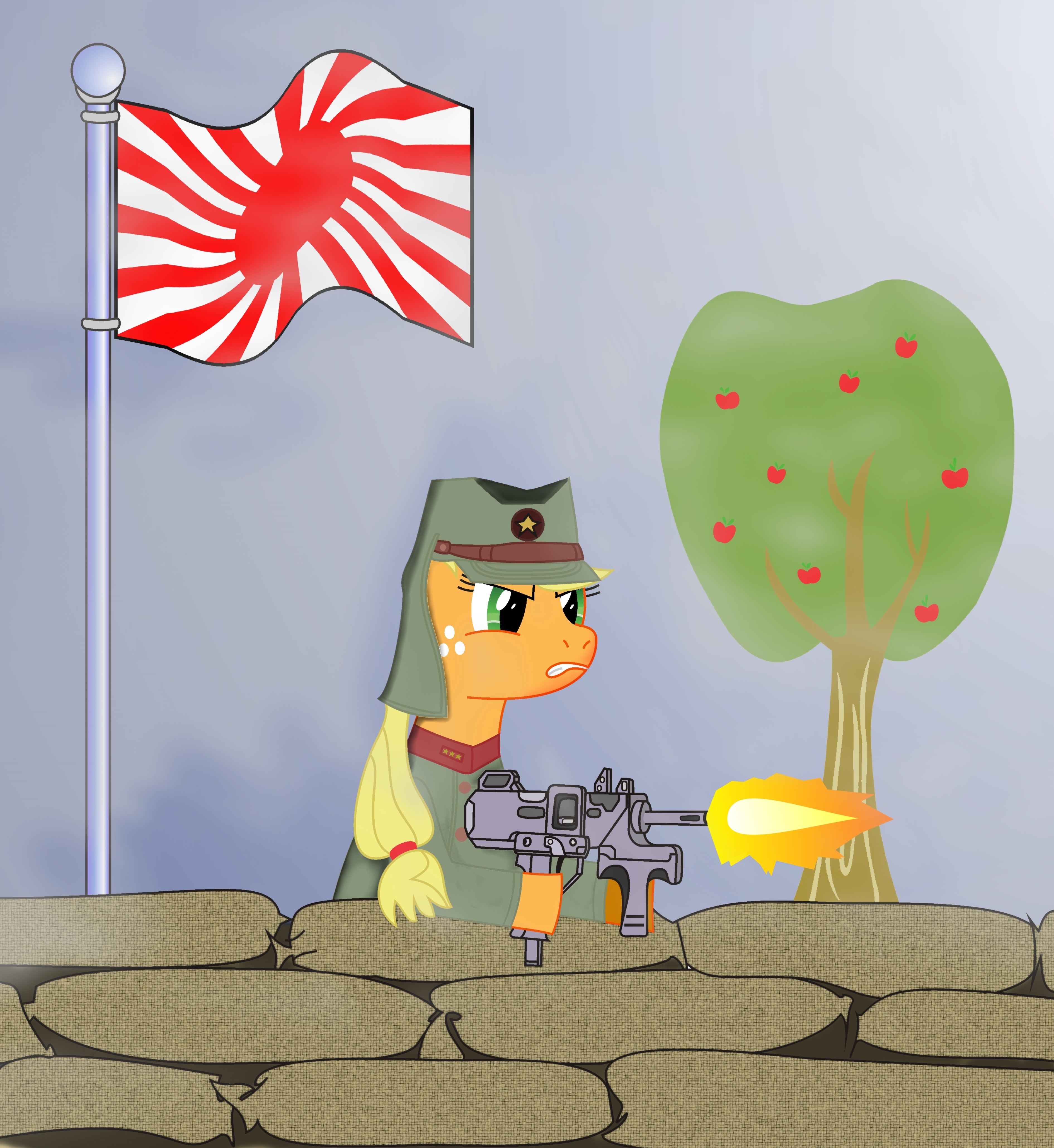 #12567 - safe, artist:mumepr, applejack, earth pony, pony, g4 ...