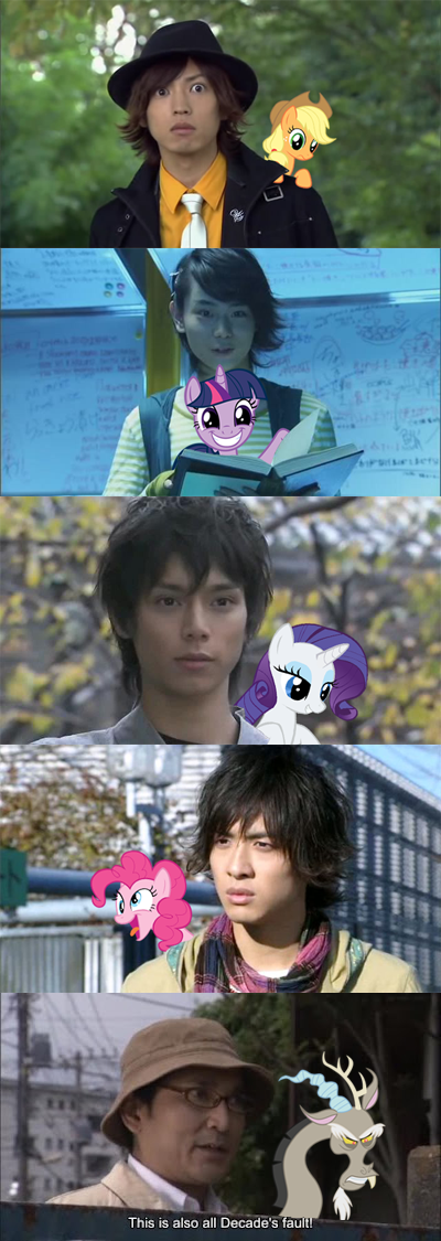 #19781 - safe, applejack, discord, pinkie pie, rarity, twilight sparkle ...