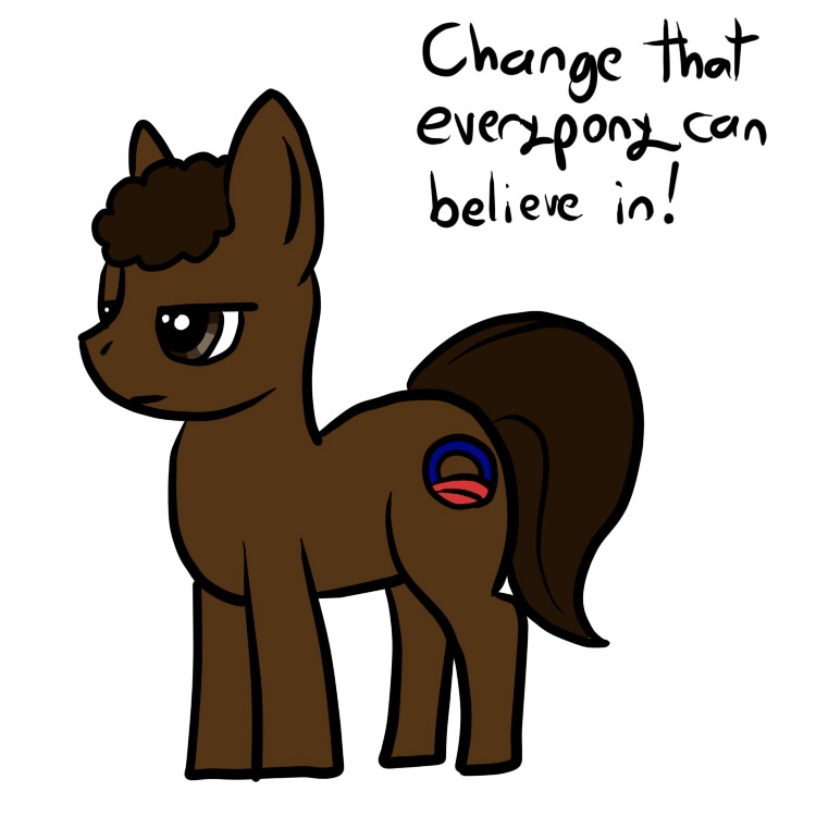 #46025 - safe, pony, barack obama, ponified, rule 63, solo - Derpibooru