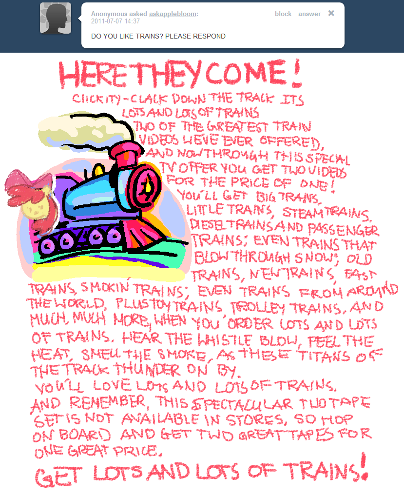 #60382 - safe, artist:votum, apple bloom, ask apple bloom, g4, parody ...