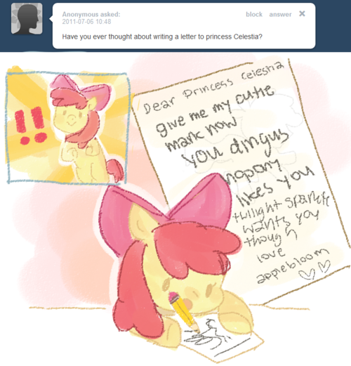#61383 - safe, artist:votum, apple bloom, ask apple bloom - Derpibooru