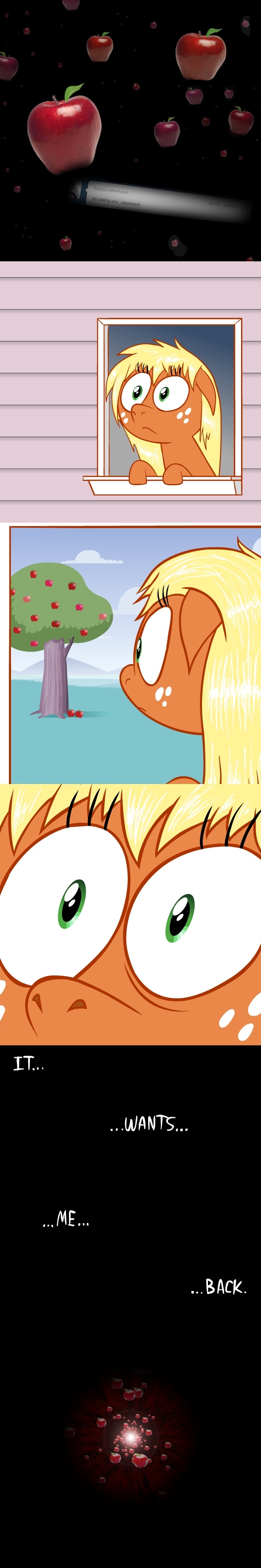 #61392 - safe, artist:hotdiggedydemon, applejack, earth pony, pony, ask ...