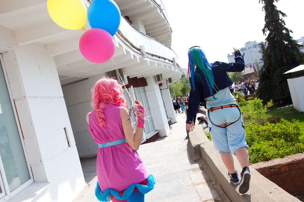 #36878 - safe, pinkie pie, rainbow dash, human, converse, cosplay, irl ...