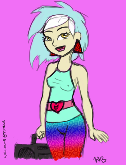 #71807 - suggestive, artist:willow-b, lyra heartstrings, human, g4 ...