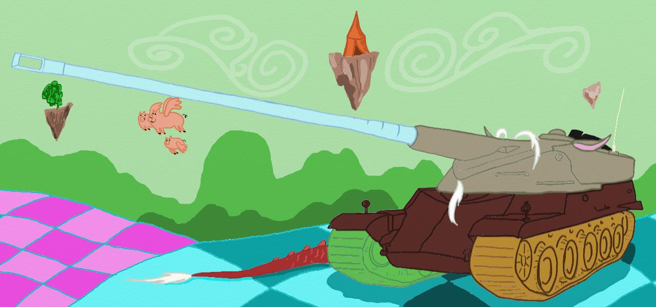 #76065 - safe, artist:alvchfokarev, discord, tank pony, duo, pony tank ...