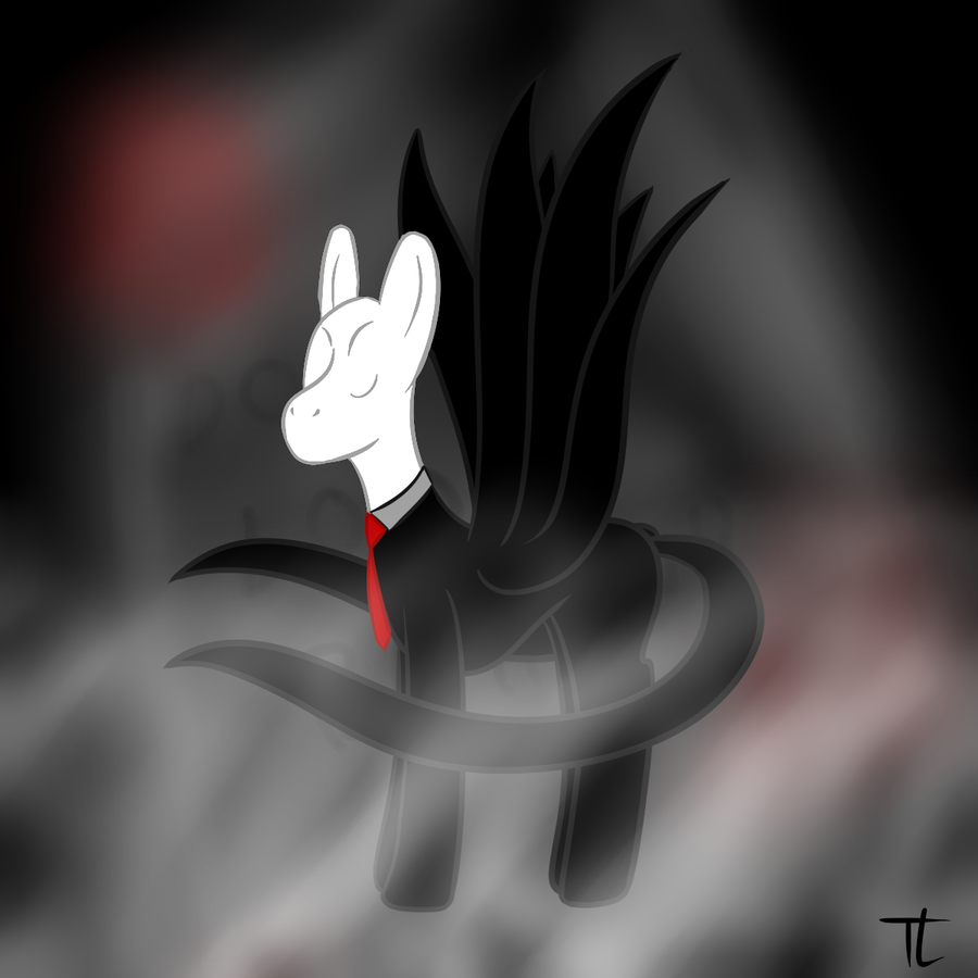 #81964 - grimdark, artist:thexiiilightning, slenderman, slendermane, slenderpony - Derpibooru