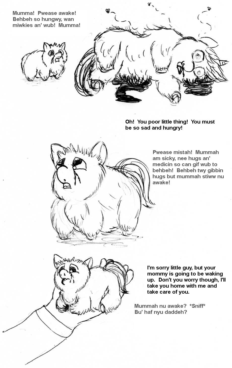 #82286 - grimdark, fluffy pony, comic, death, fluffy pony foal, fluffy ...