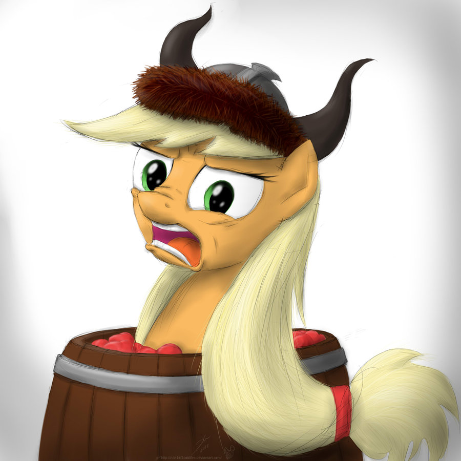 #66657 - safe, artist:rule1of1coldfire, applejack, earth pony, pony, g4 ...