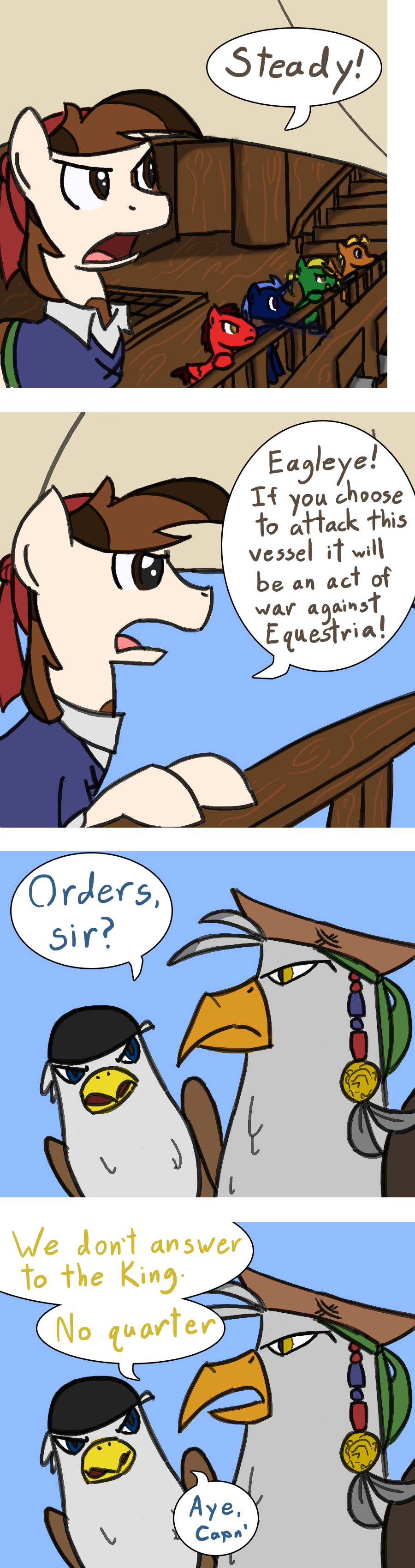 #69633 - safe, artist:eliwood10, pipsqueak, griffon, ask captain ...