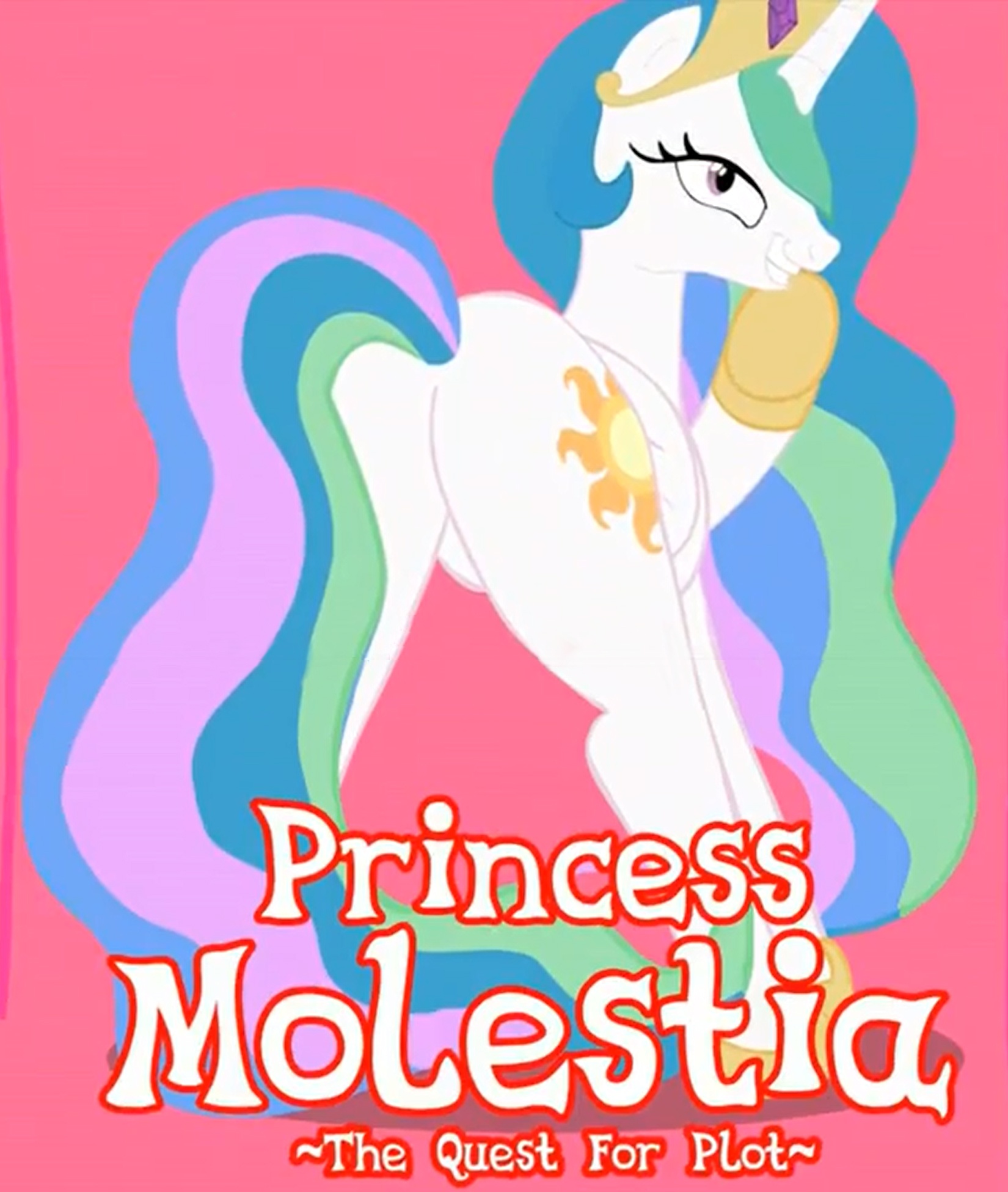 #94016 - suggestive, princess celestia, pony, princess molestia, butt ...