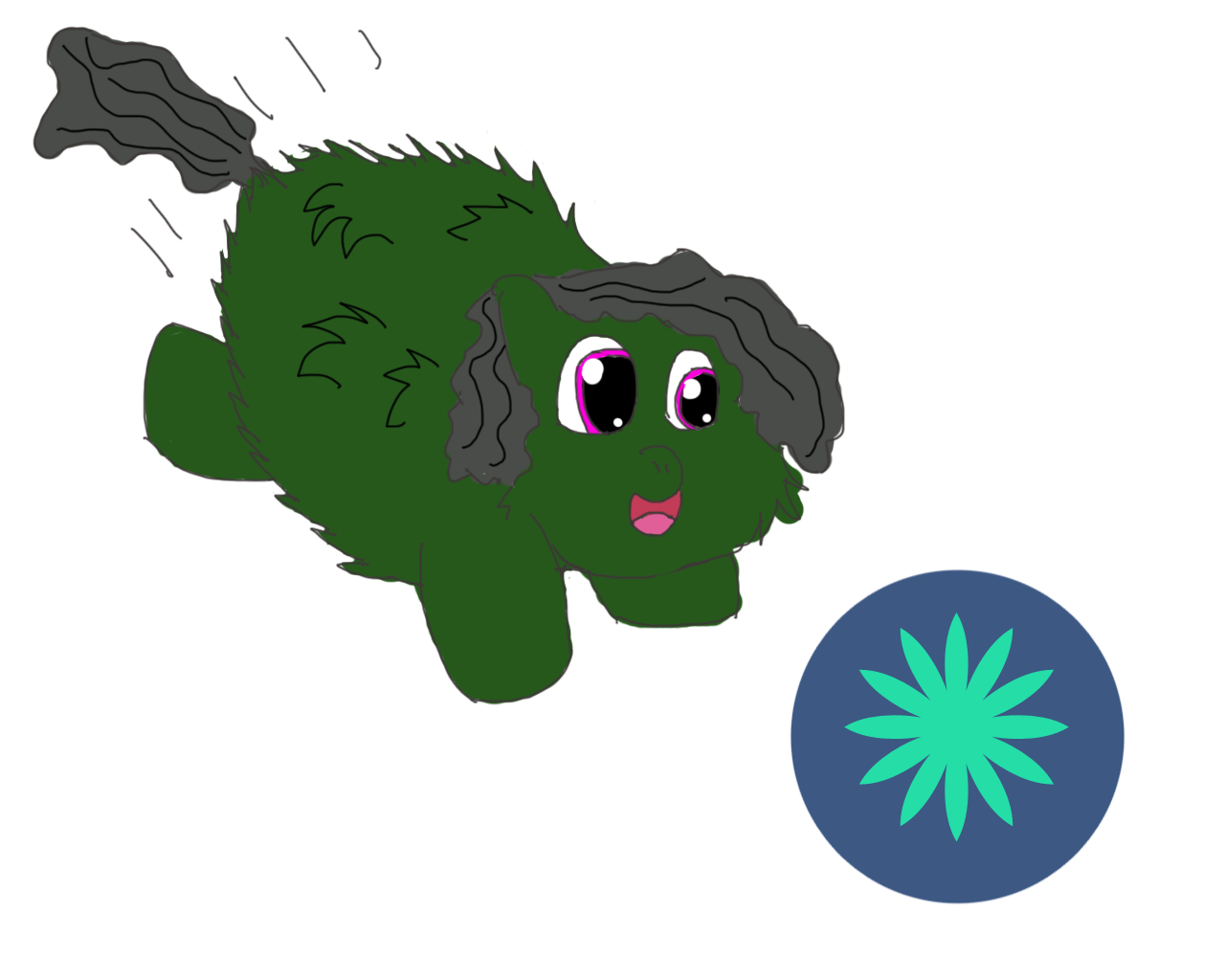 #94273 - safe, fluffy pony, ball, fluffy pony original art - Derpibooru