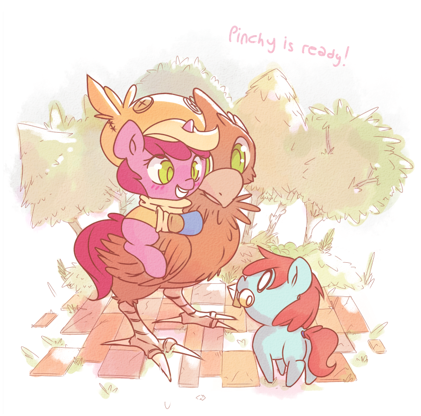 #98366 - safe, artist:haute-claire, ruby pinch, chocobo, ask ruby pinch ...