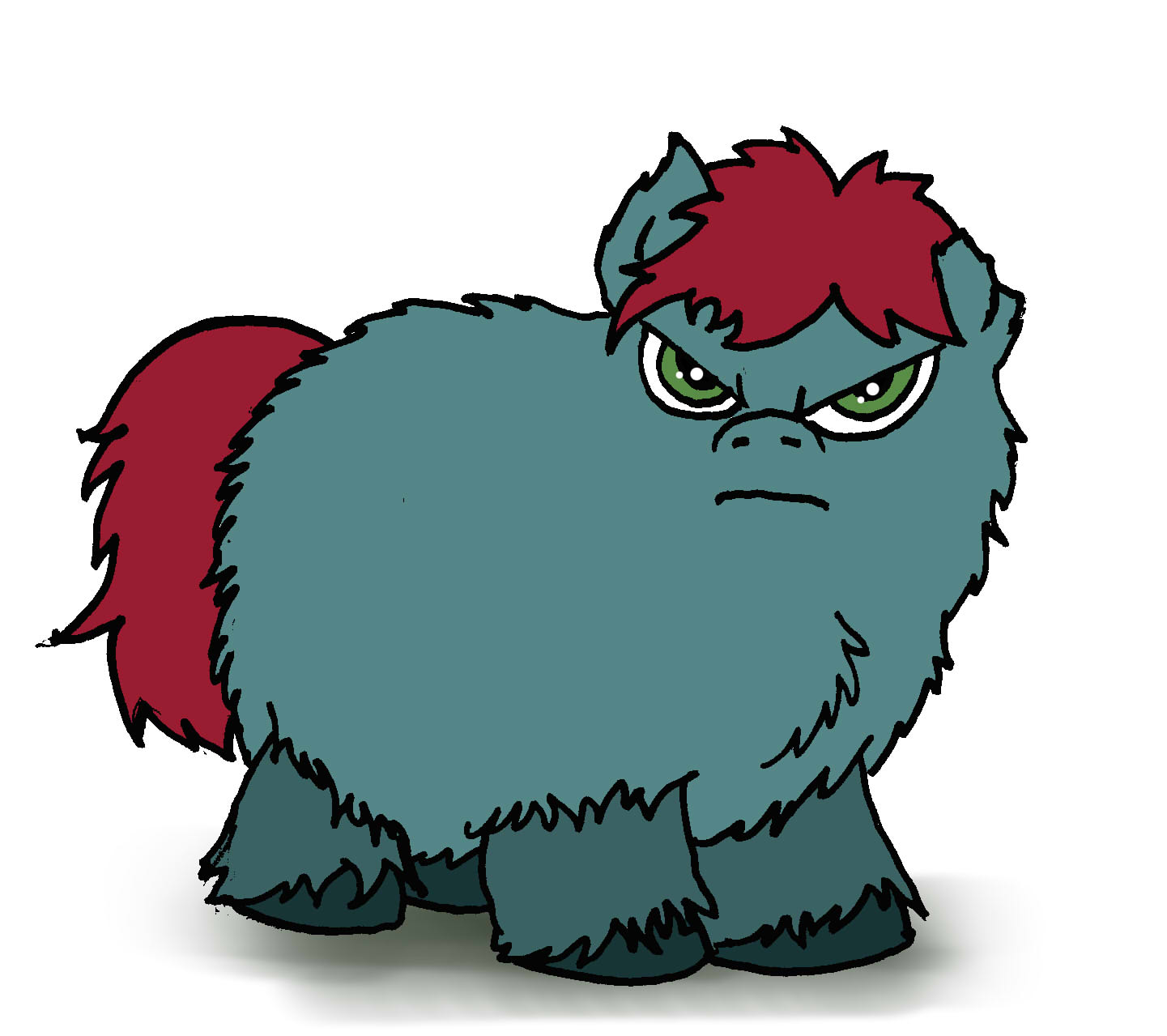 #101710 - safe, artist:coalheart, fluffy pony, feral fluffy pony ...