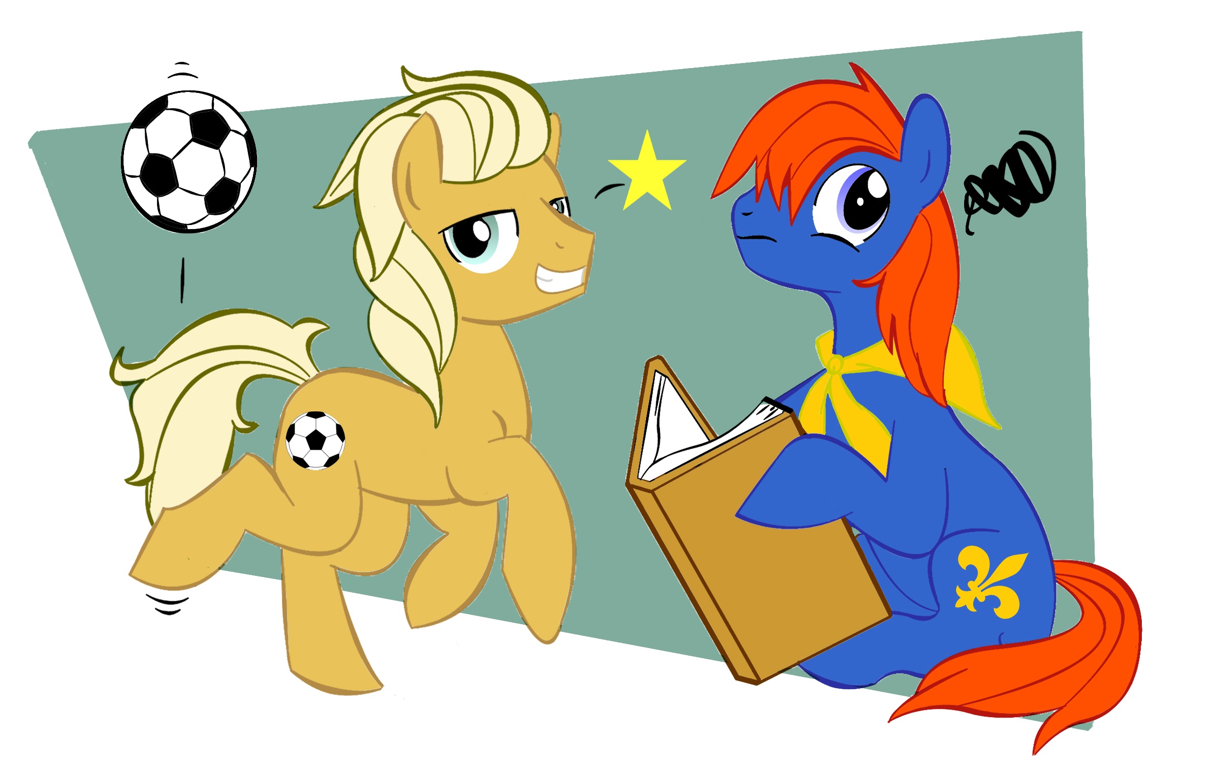 #103461 - safe, artist:dark-tsubaki88, ace, lancer, g1, g4, my little ...