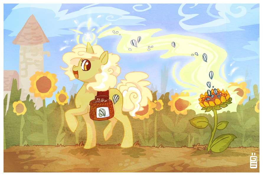 #90294 - safe, artist:griffsnuff, oc, oc only, flower, food, garden ...