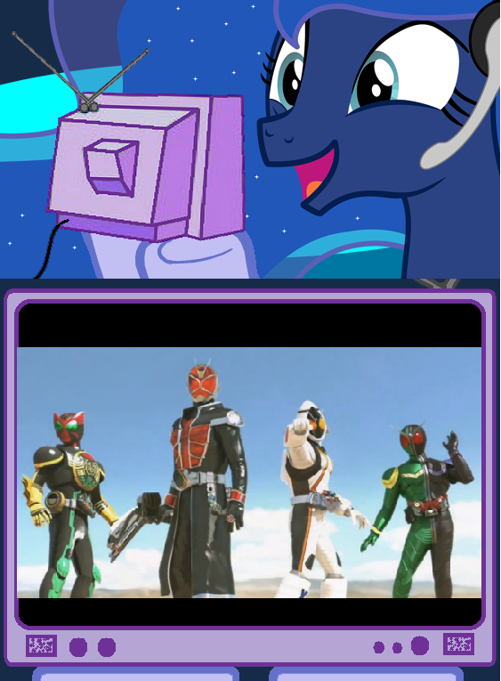 214845 Safe Princess Luna Gamer Luna Exploitable Meme Kamen Rider Kamen Rider Battride