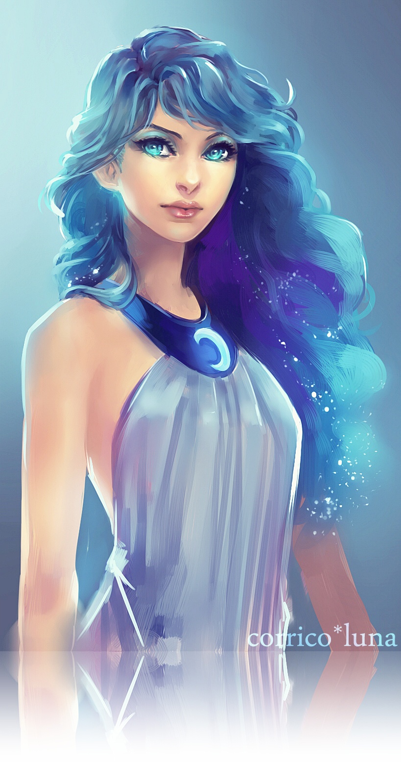 #227514 - safe, artist:corrico, princess luna, human, g4, female ...