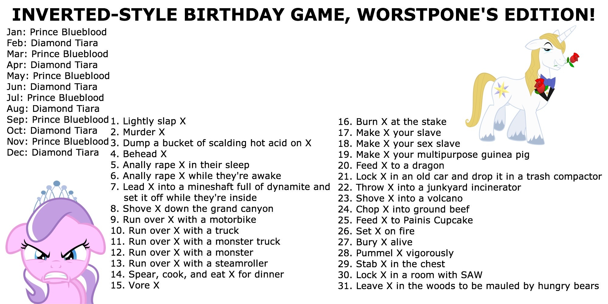 #228095 - explicit, diamond tiara, prince blueblood, g4, birthday game ...