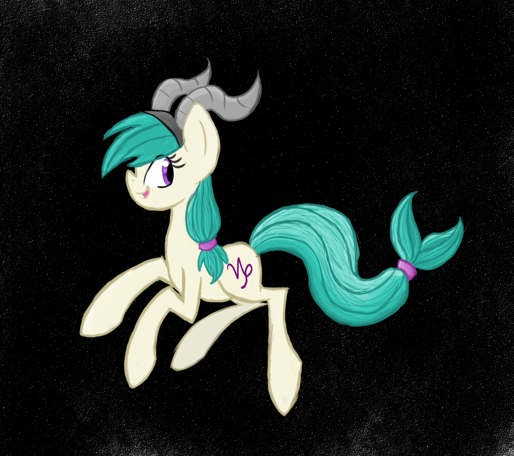#203317 - safe, artist:cookiealienn, capricorn (g4), earth pony, pony ...
