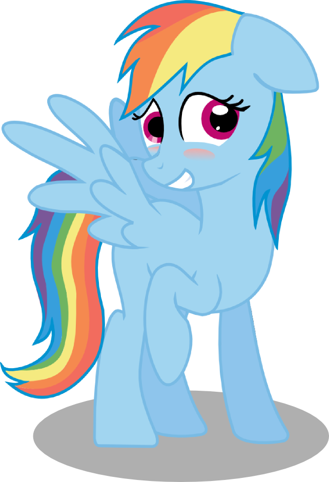 #204461 - safe, artist:matty4z, rainbow dash, blushing, full body ...