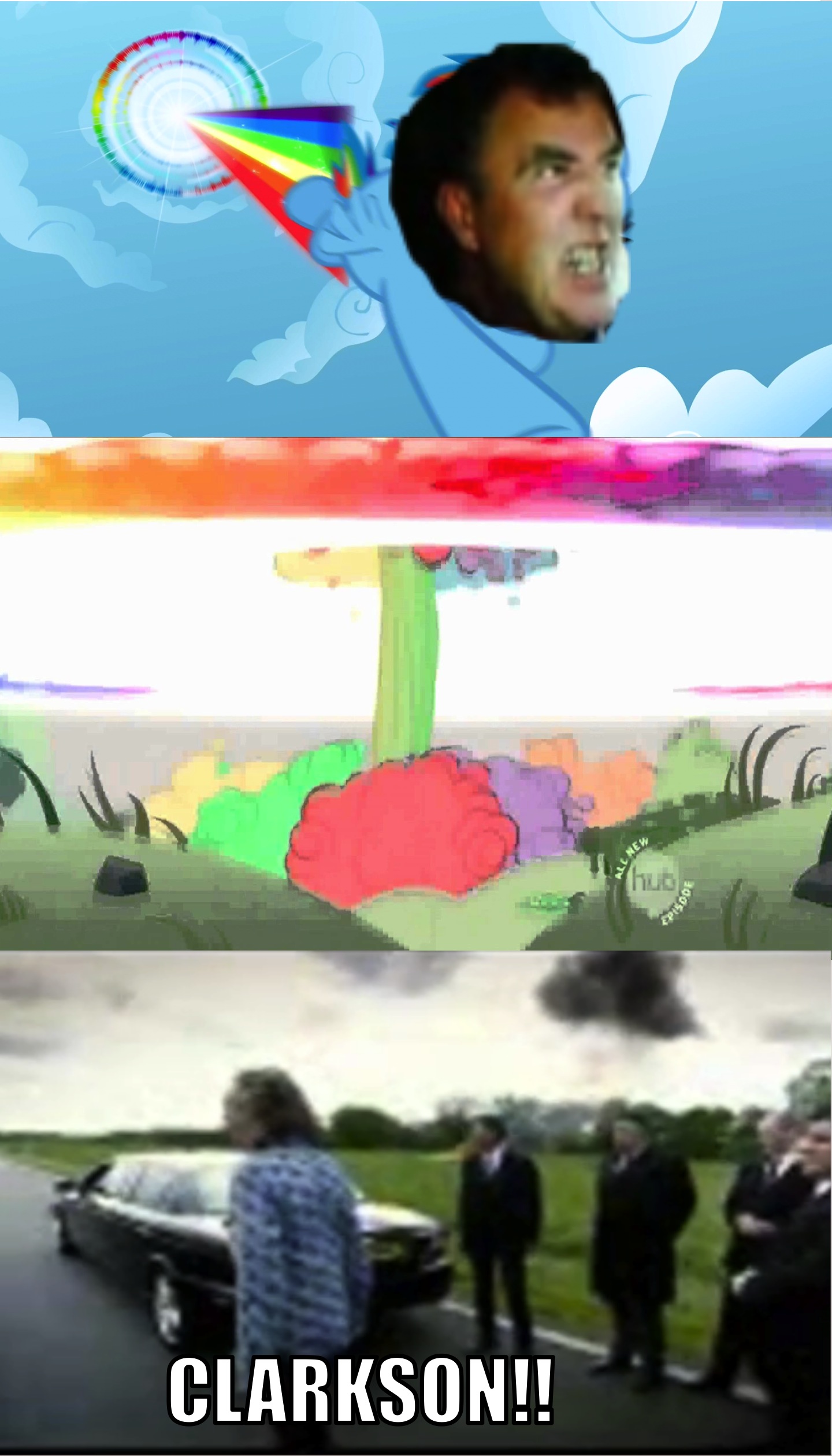 #439026 - safe, edit, rainbow dash, g4, atomic rainboom, barely pony ...