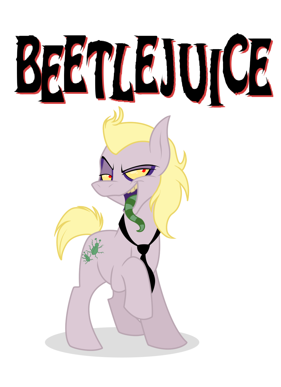 #459814 - safe, artist:icelion87, pony, beetlejuice, ponified, solo ...