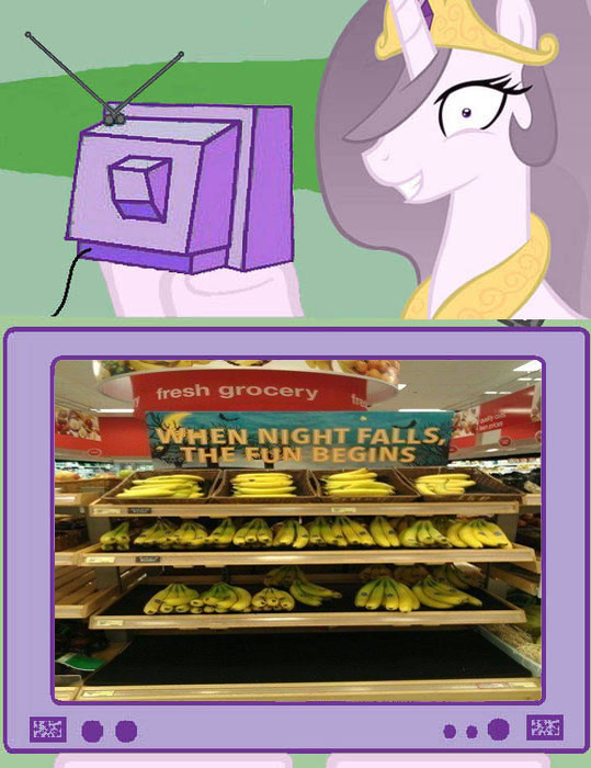 #444136 - safe, princess celestia, princess molestia, banana ...