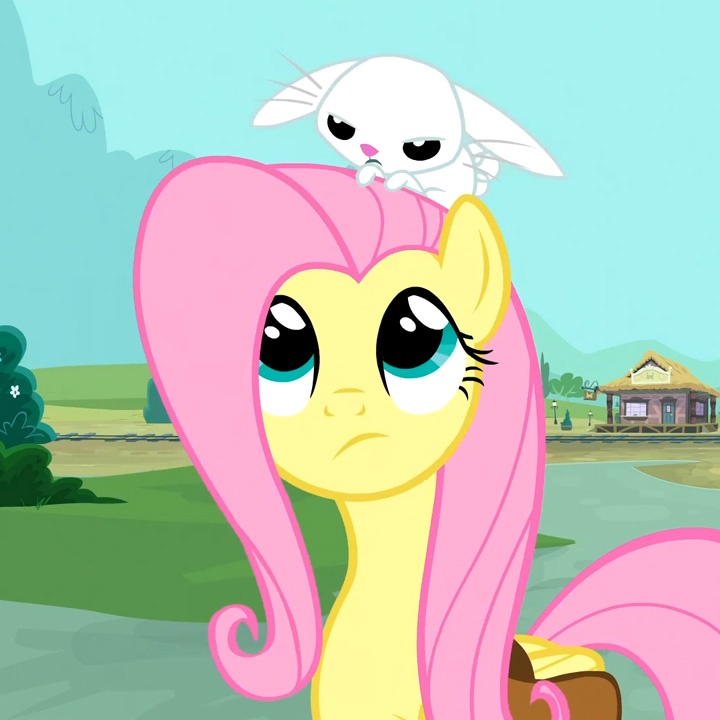 475540 Safe Screencap Angel Bunny Fluttershy G4 Just For Sidekicks Derpibooru