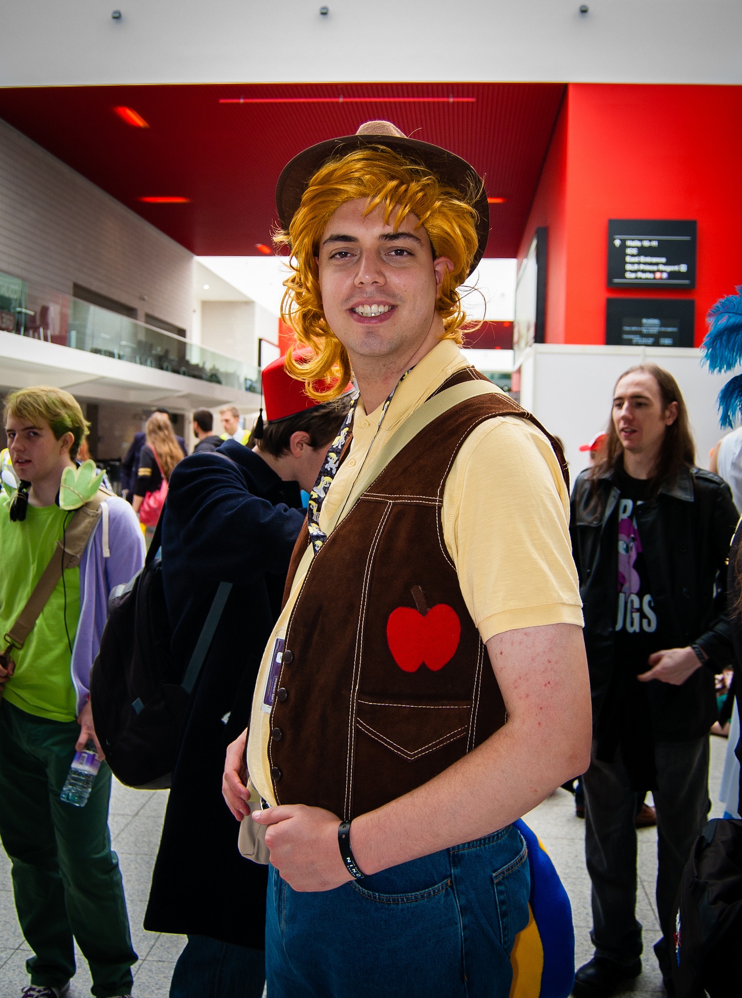 #462403 - artist needed, safe, braeburn, human, convention, cosplay ...