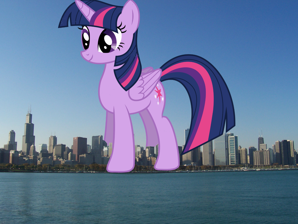 #478065 - safe, twilight sparkle, alicorn, pony, chicago, female, giant ...