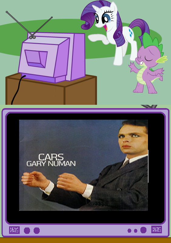 #481808 - safe, rarity, spike, 80s, exploitable meme, gary numan, meme ...