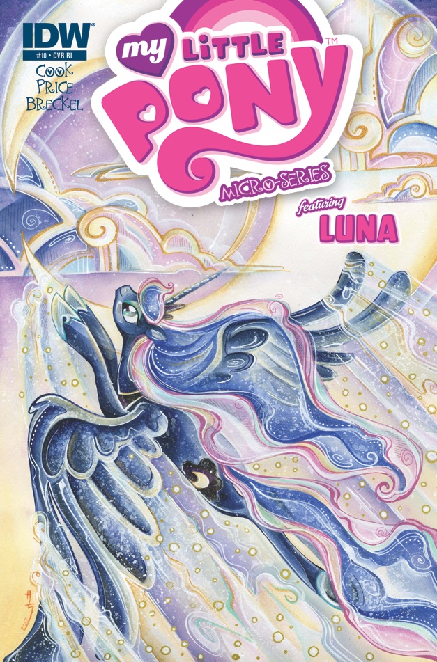 #498962 - safe, artist:sararichard, princess luna, idw, comic, cover ...