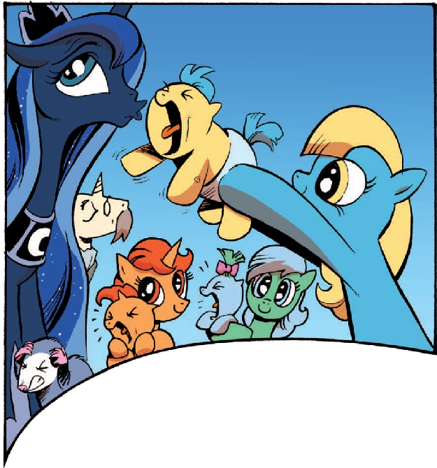 #500500 - safe, kibitz, princess luna, tiberius, opossum, pony, unicorn ...