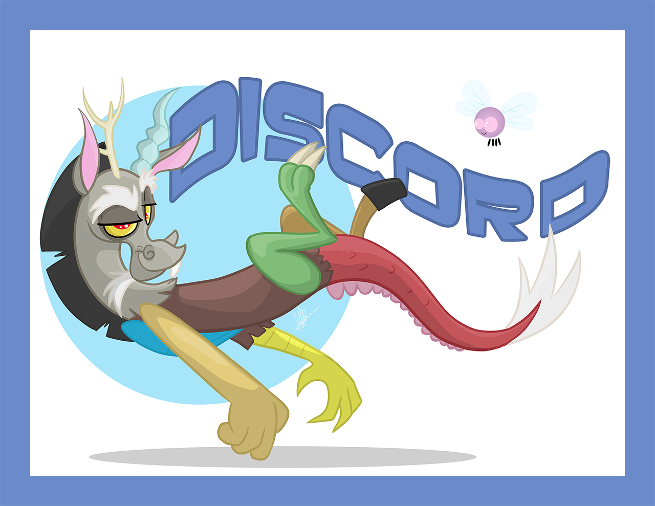 #500506 - safe, artist:secoh2000, discord, parasprite - Derpibooru