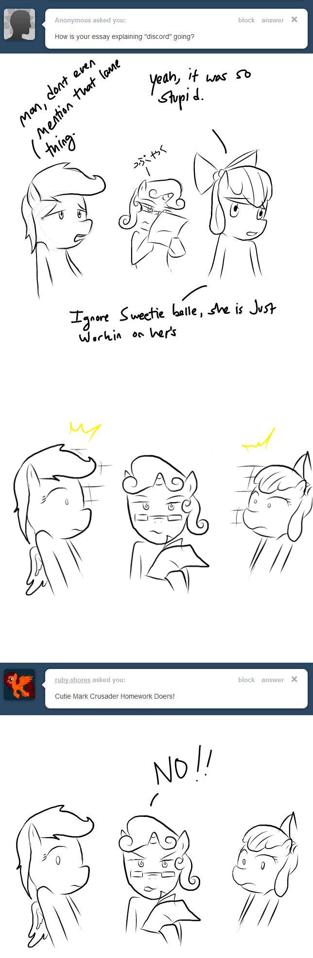 #502737 - safe, artist:starykrow, apple bloom, scootaloo, sweetie belle ...