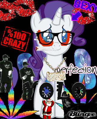 #504824 - safe, rarity, g4, animated, blingee, drugs, exploitable meme ...