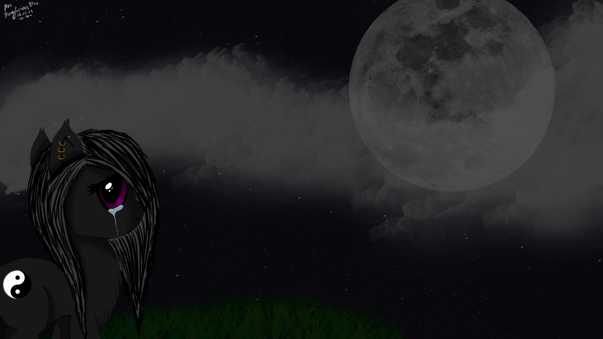 #507521 - safe, artist:mrs-ponylicious, oc, oc only, crying, piercing ...