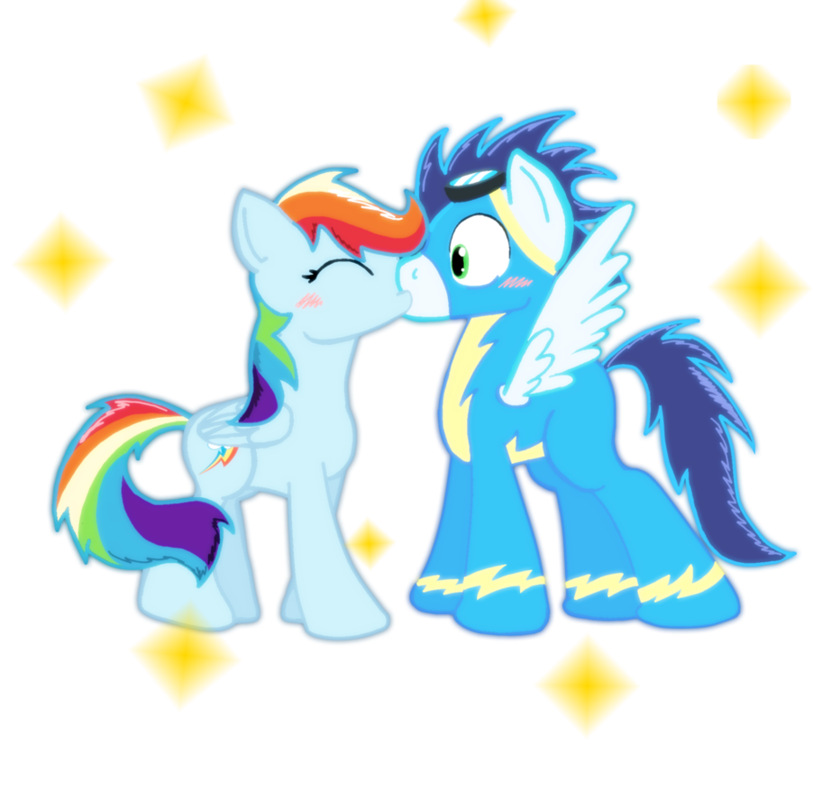 #230616 - safe, artist:pencil-snap, rainbow dash, soarin', g4, female ...