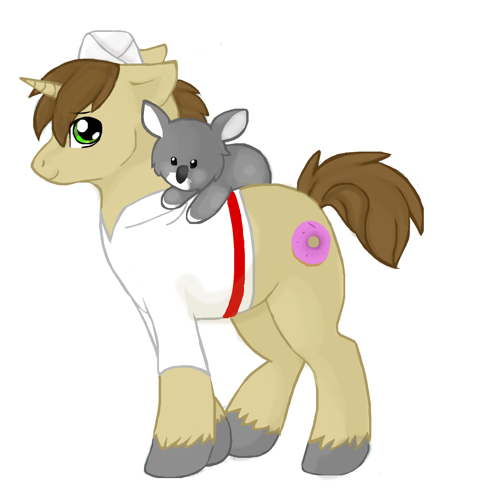 #238638 - safe, artist:kumarilynx, donut joe, koala, pony, unicorn ...
