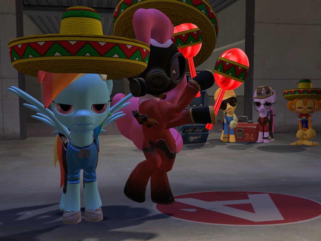 #239182 - safe, artist:sp19047, pinkie pie, rainbow dash, twilight ...