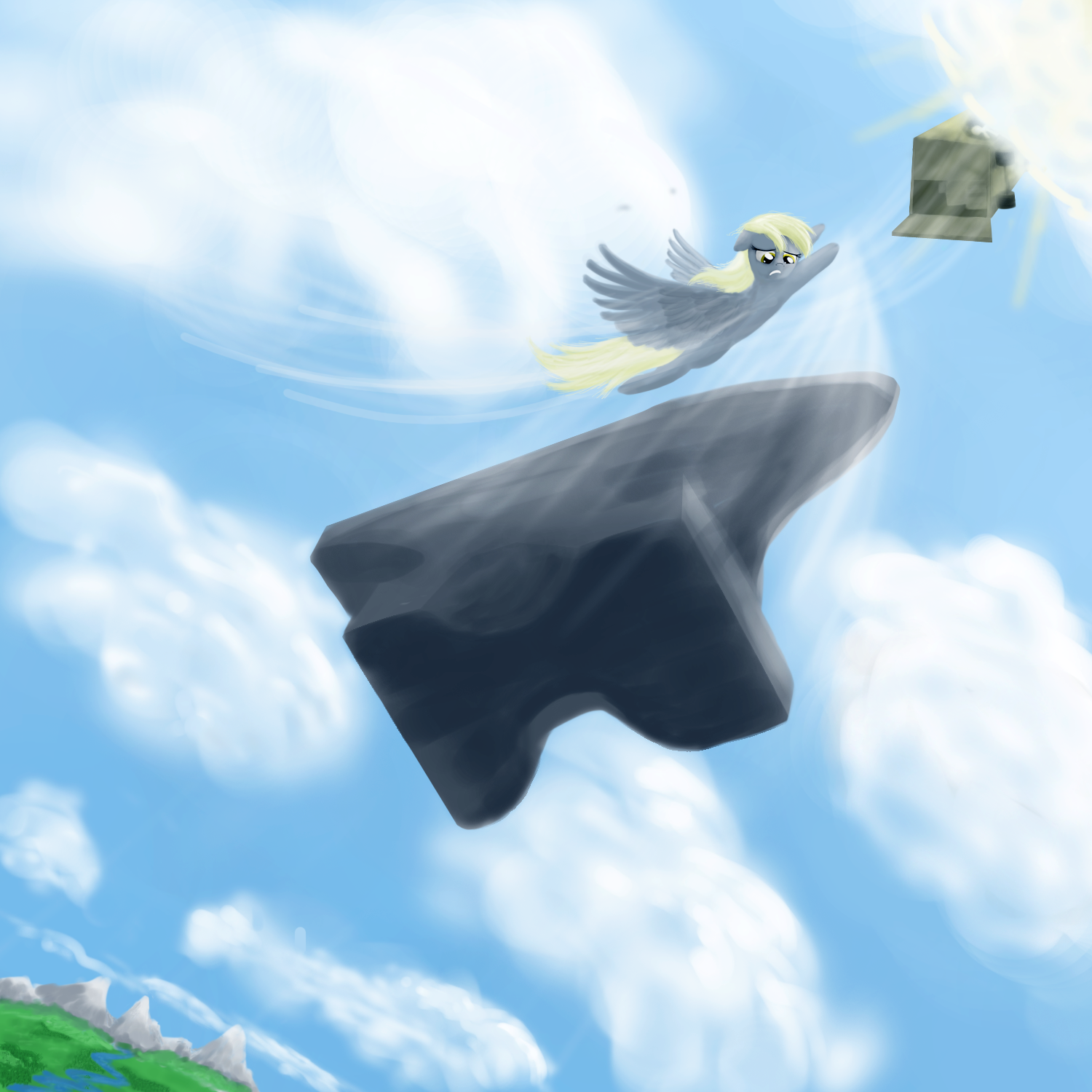 #247633 - safe, artist:randomdash, derpy hooves, pegasus, pony, feeling ...