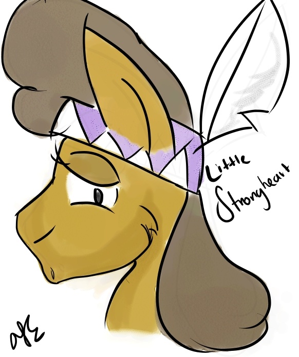 #251994 - safe, artist:rhythmkidd52, little strongheart, buffalo ...