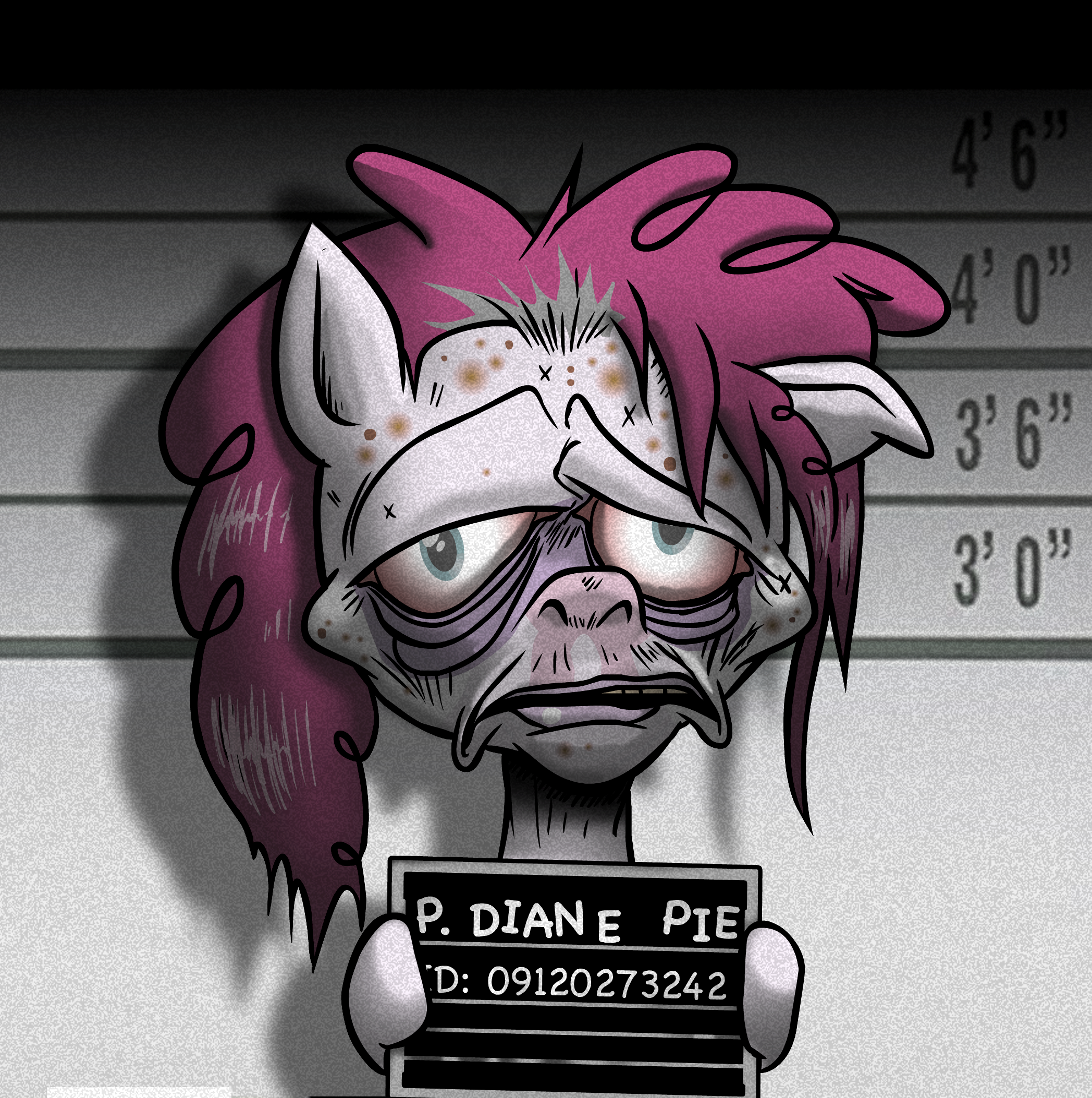 #257717 - grotesque, artist:hotdiggedydemon, pinkie pie, .mov, party ...