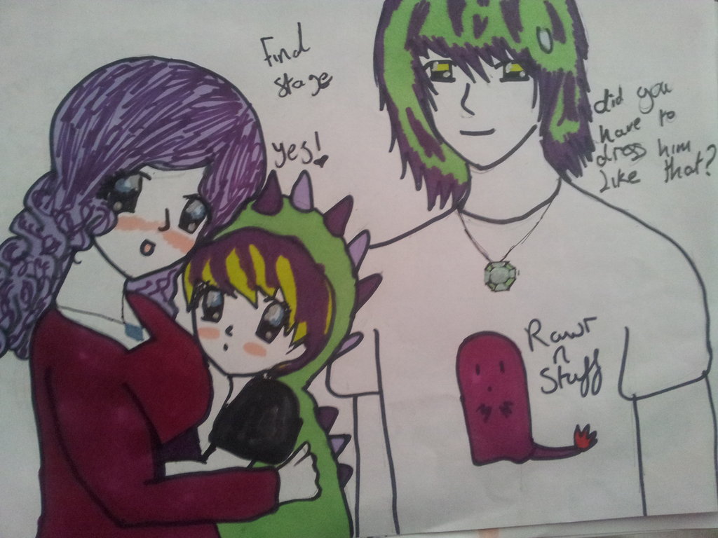 #259311 - safe, artist:jayberryblue, rarity, spike, oc, oc:dino, g4 ...