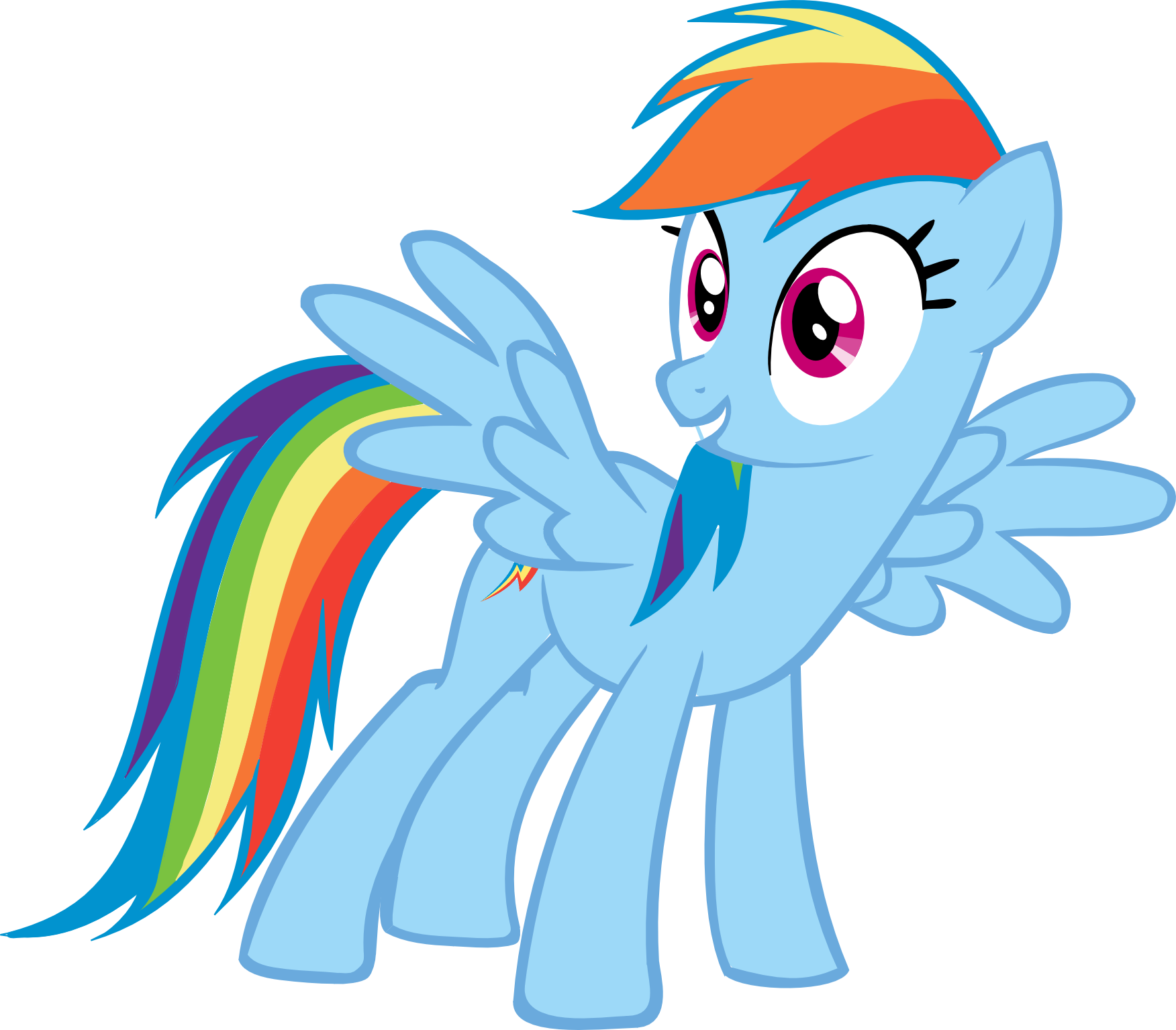 #277606 - safe, artist:zayrax, rainbow dash, eyes open, side view ...